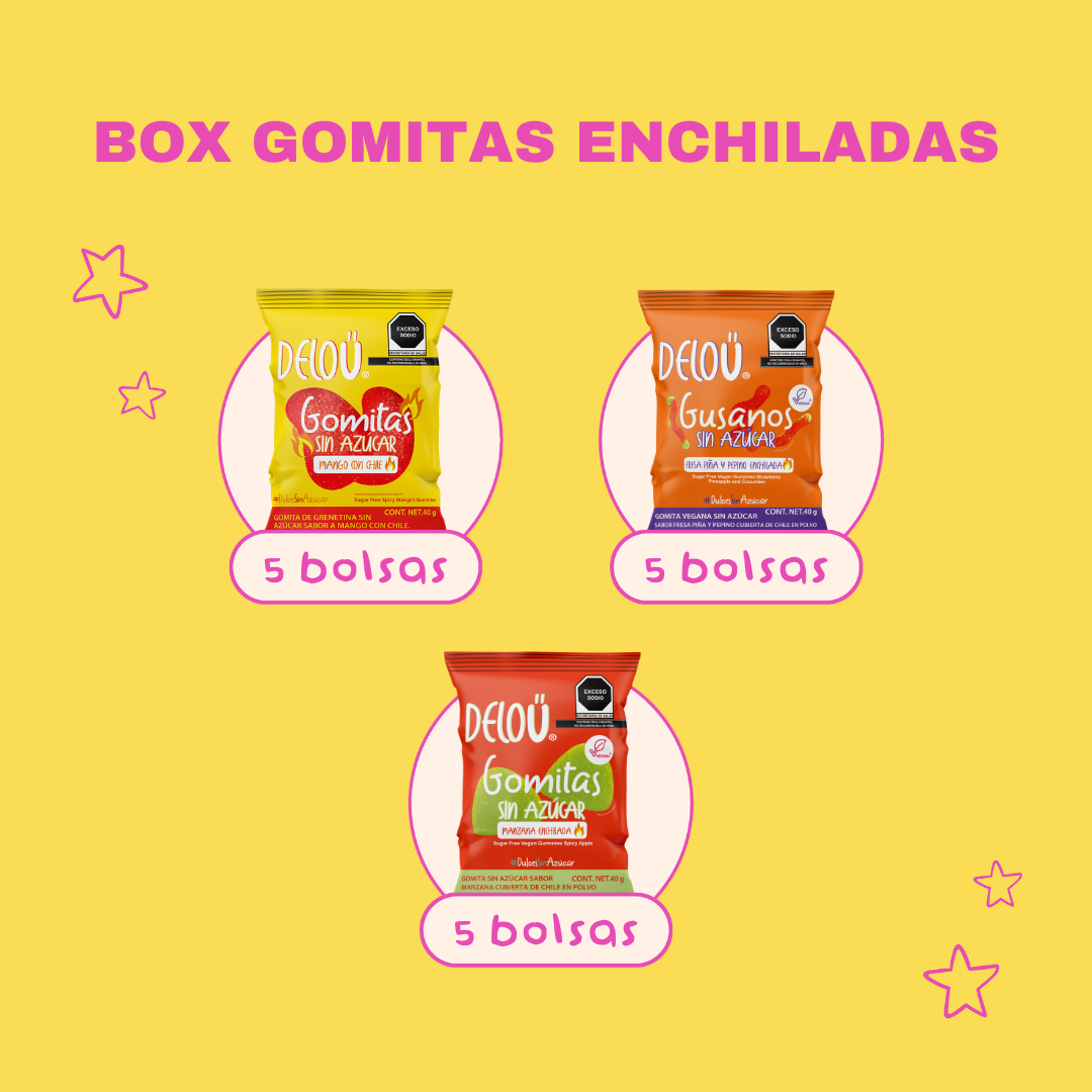Box Gomitas Enchiladas | 15 piezas – Deloü